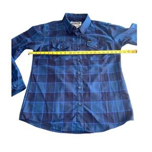 DIXXON | Tops | Dixxon X Snap On Tools Flannel Shirt Womens Blue ...